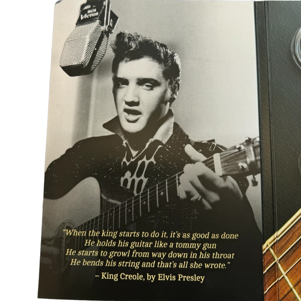 Pre-owned Elvis Presley The Official Plectrum Coin & Certificates ...